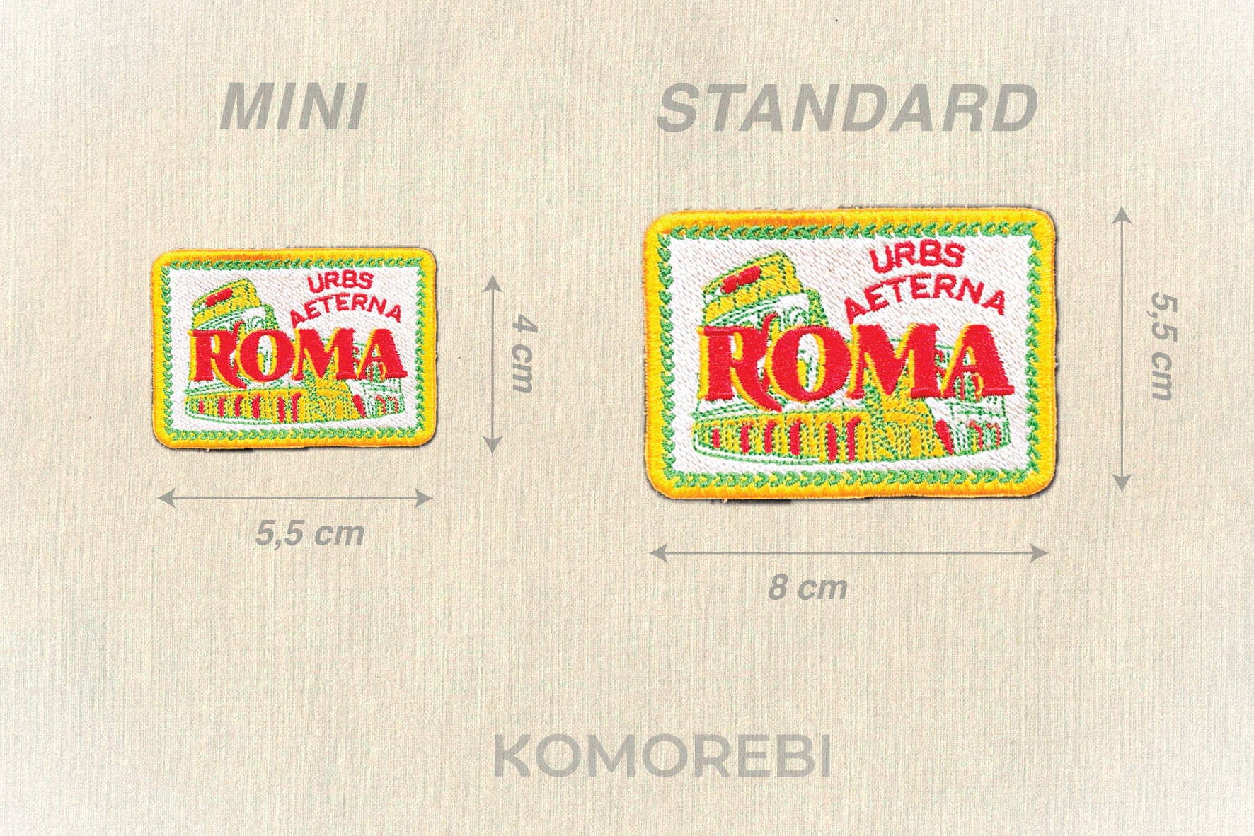 Rome - Patch Brodé • Escales – Komorebi